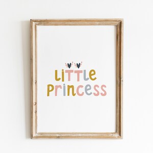 Little Princess Poster, Princess Wall Art, Nursery Print, Baby Bedroom ...