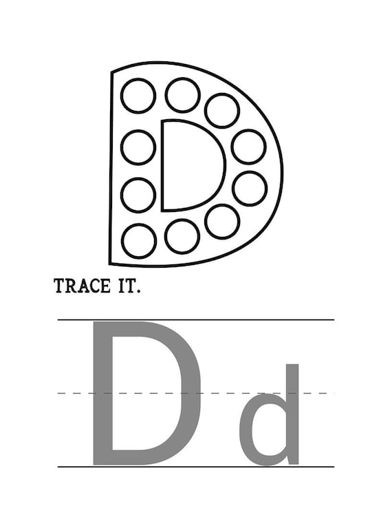 Tracing Bubble Letters