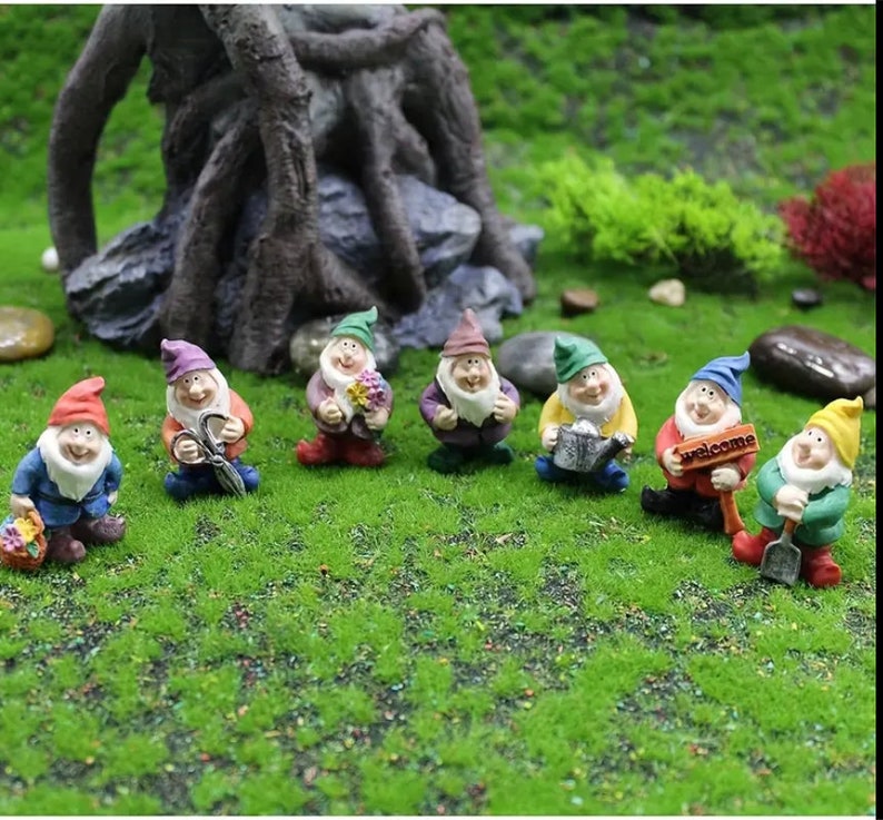 Mini Gnomes, Fairy Garden Accessories, Miniature Gnome Figurines, Tiny ...