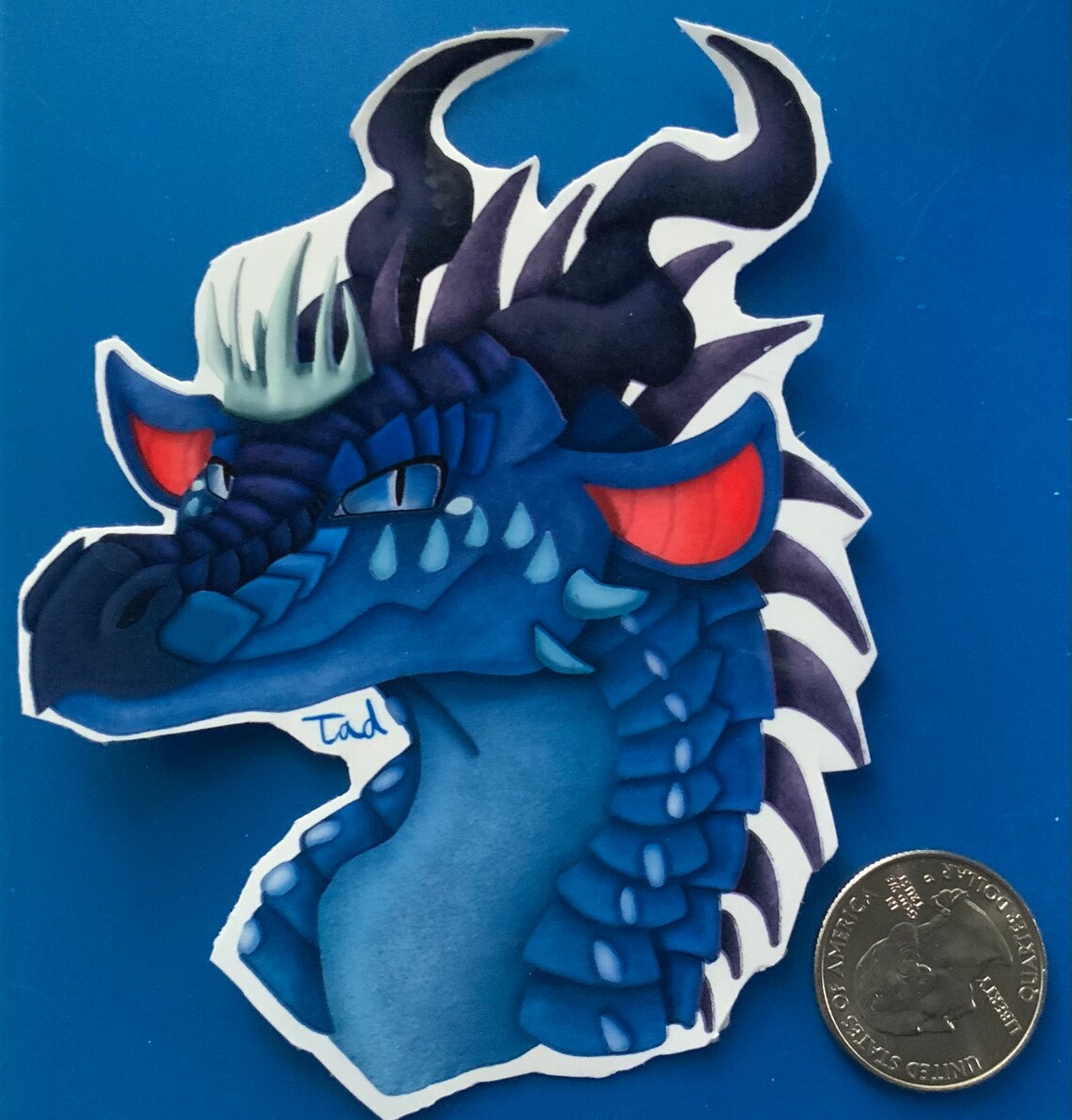 Wings of Fire Darkstalker Vinyl Sticker | Etsy