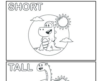 40 Printable Opposite Words Animal Coloring Pages Printable Opposite ...