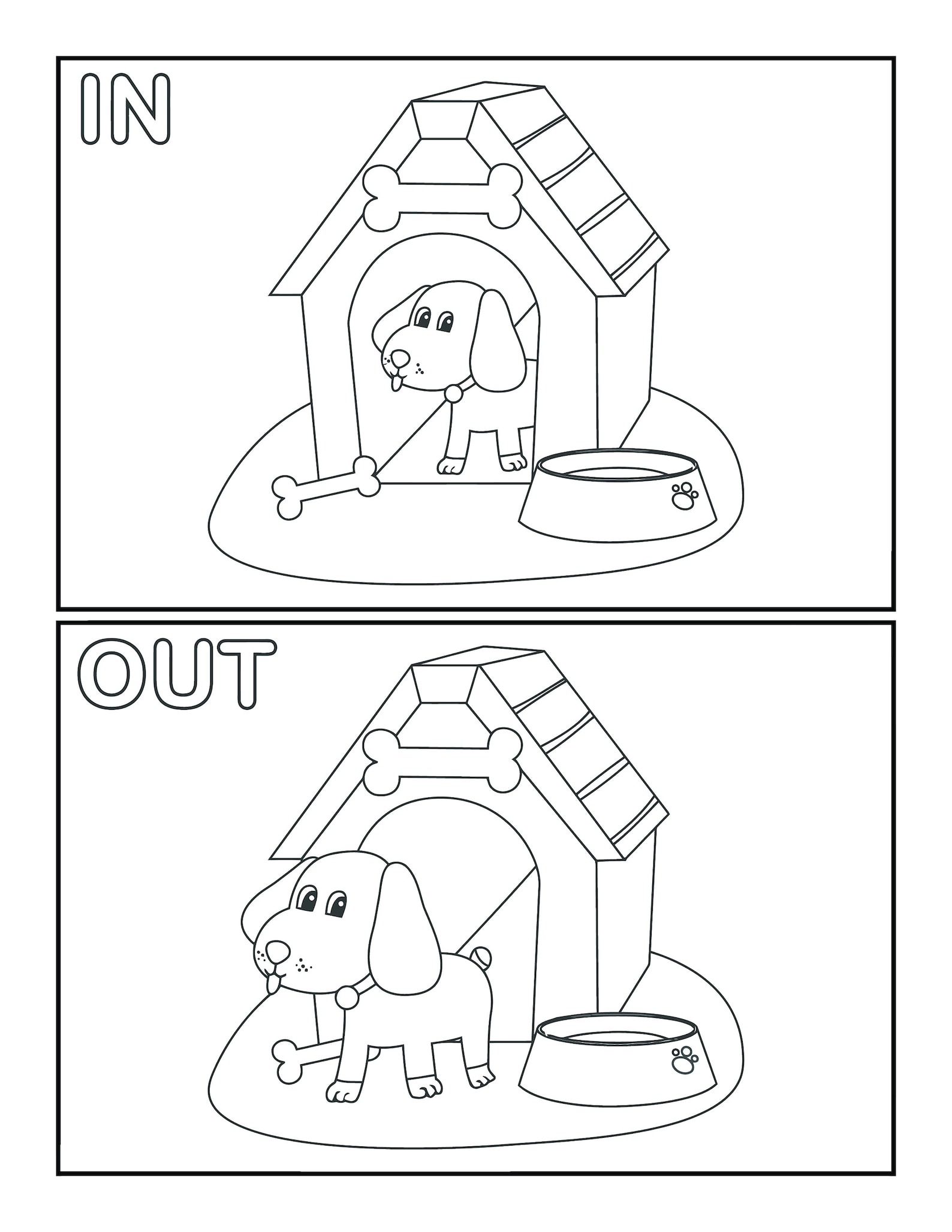 Opposite Words Coloring Pages (10) - Etsy