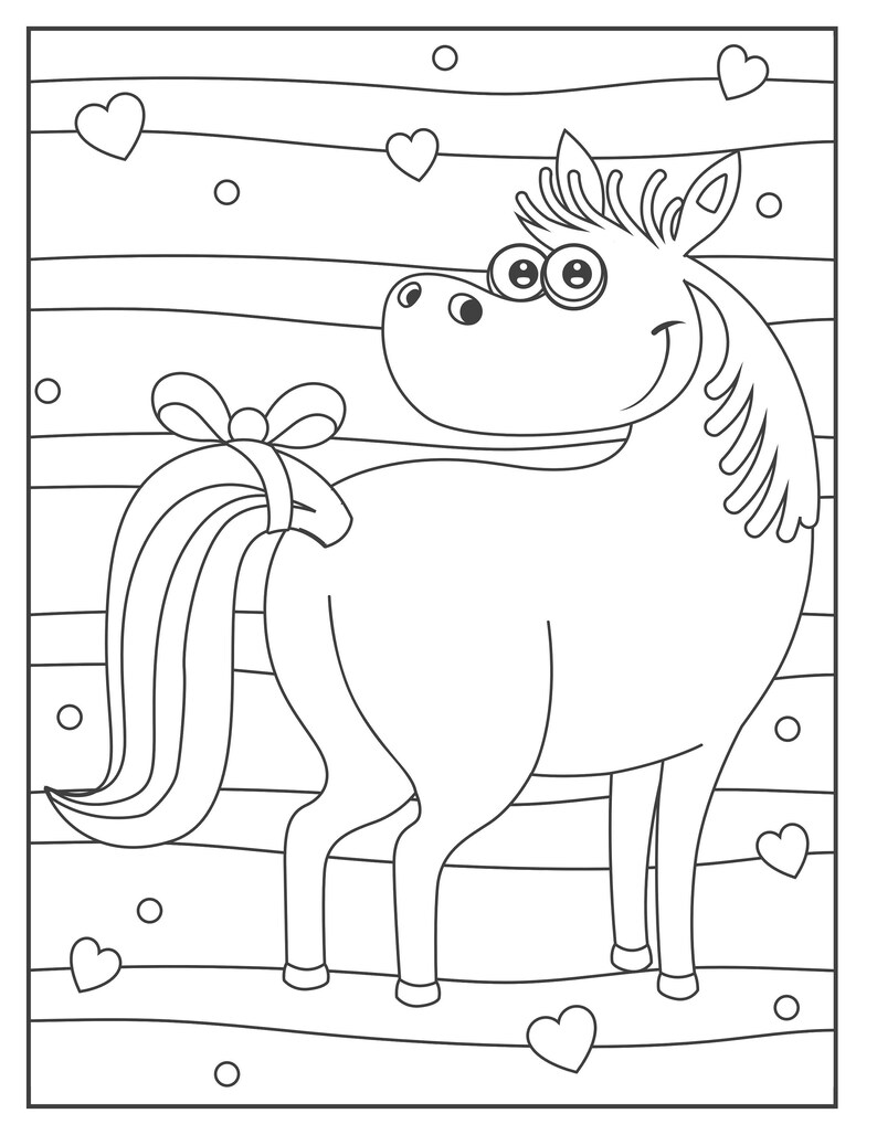 Pony Coloring Pages - Etsy