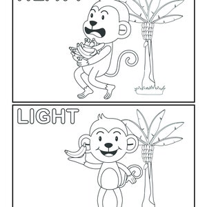 Opposite Words Coloring Pages (10) - Etsy