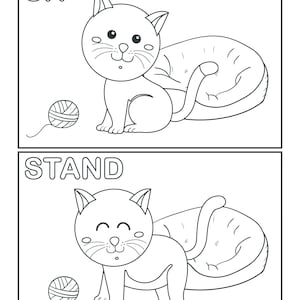 Opposite Words Coloring Pages (10) - Etsy