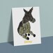 Postcard Dicky, Donkey Art Print, From the Norfolk Edit, by Jessica ...