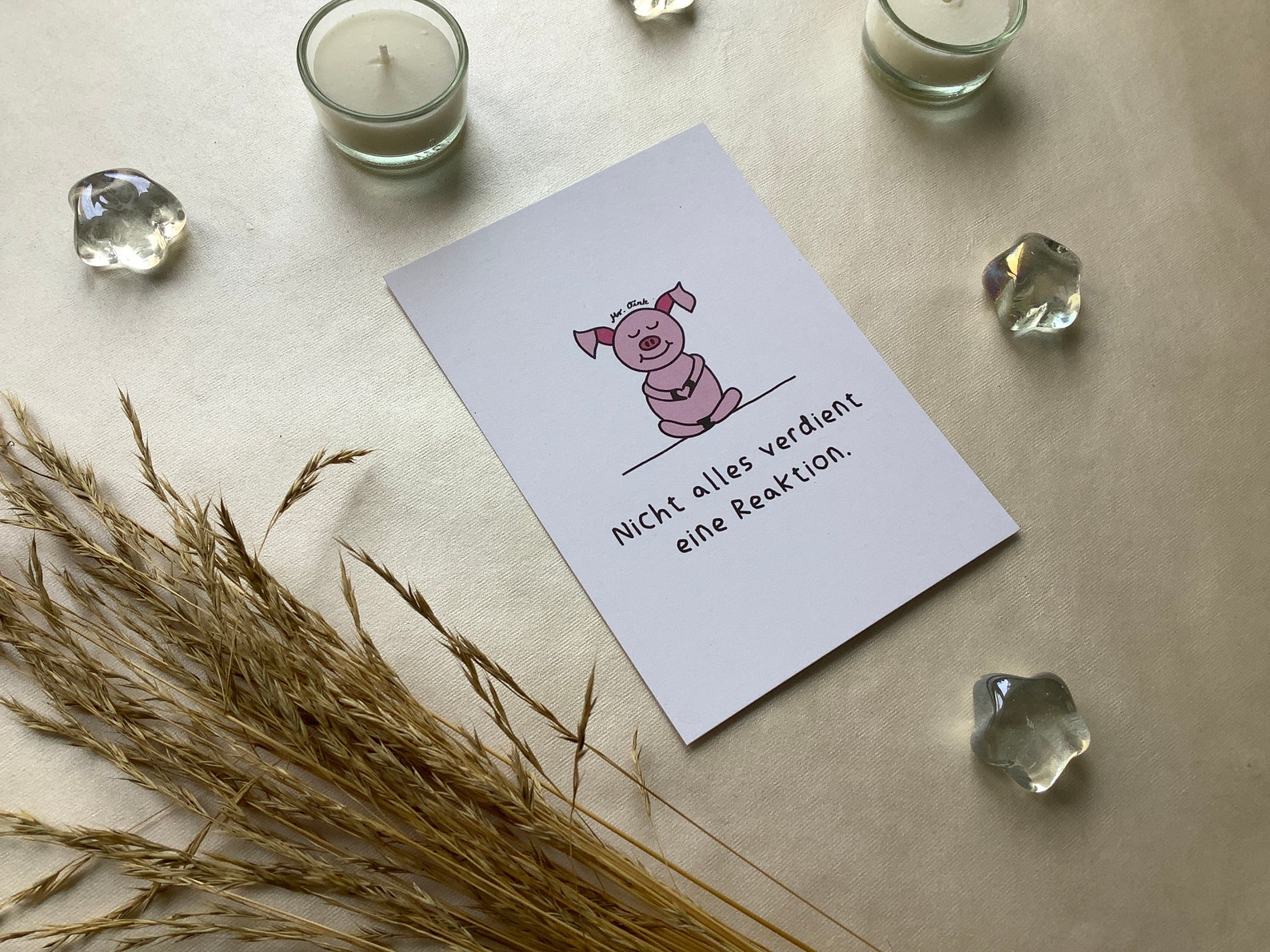 Not Everything Deserves A Reaction Set Of 3 Postcards By Mr Etsy