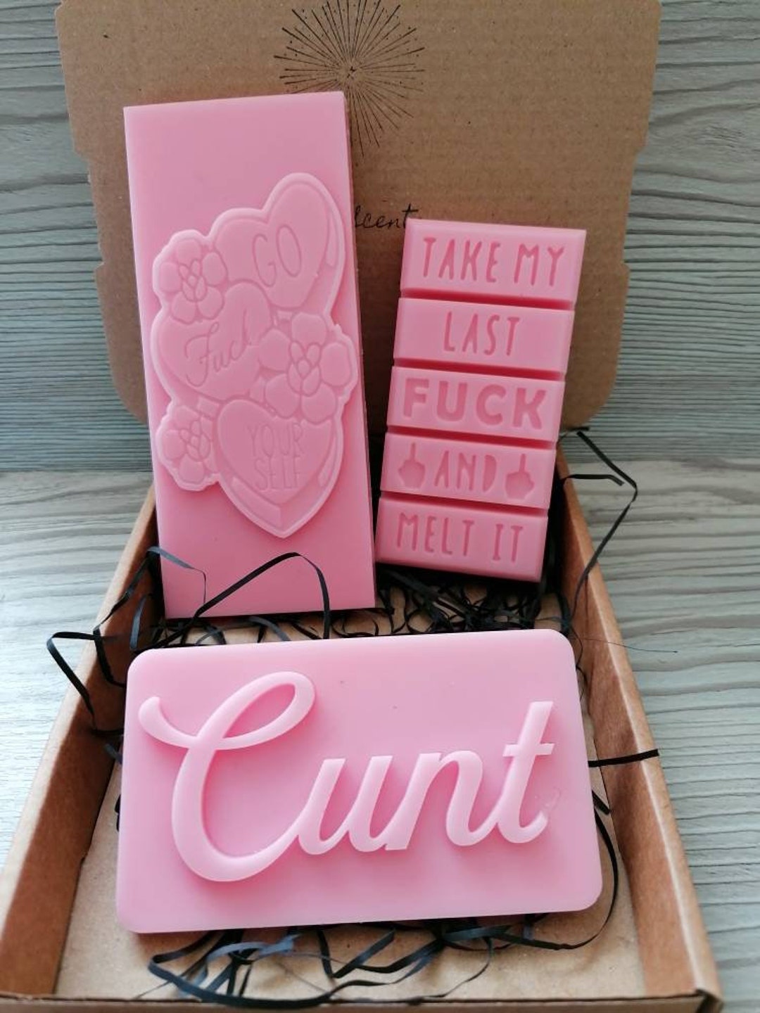 Novelty Soy Wax Melt Swear Word Gift Set | Profanity Melts | Vegan ...