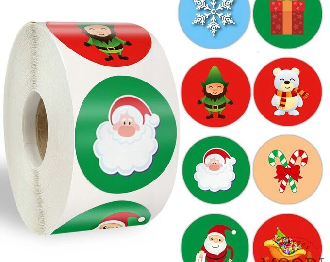 Gift Box Stickers for Gift Wrap Colourful Birthday or Christmas ...