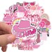 50 Cute Pink Vsco Stickers Pack Cartoon INS Aesthetic Sticker - Etsy