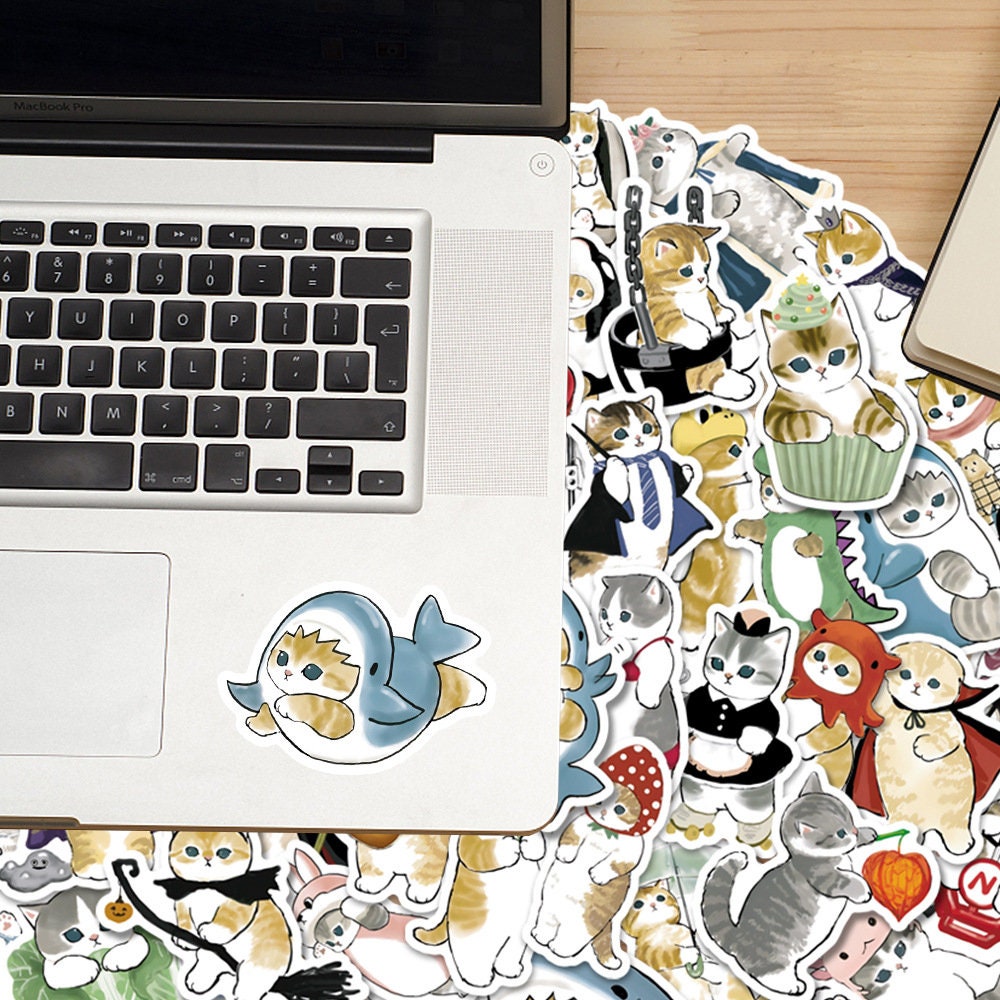 103050pcs Kawaii Cat Stickers Pack Cute Cat Vinyl Stickers - Etsy
