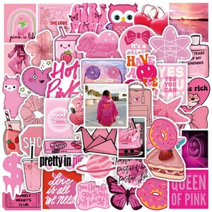 103050 Pcs Pink Girly Sticker Pack Cute Vinyl Stickers for - Etsy