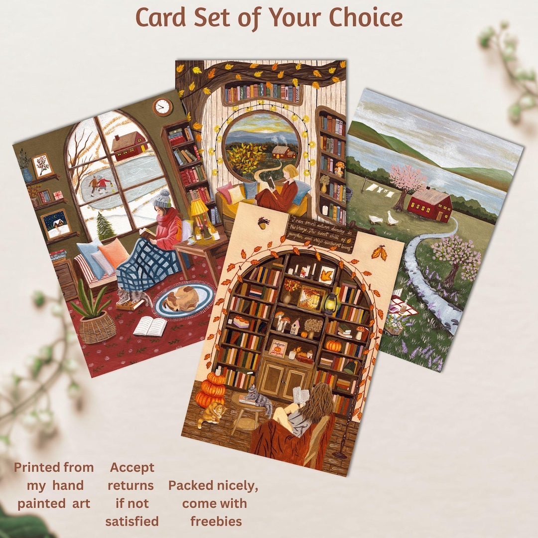 Card Set of Your Choice. Cozy Cottagecore Life, Her Cottage Living ...