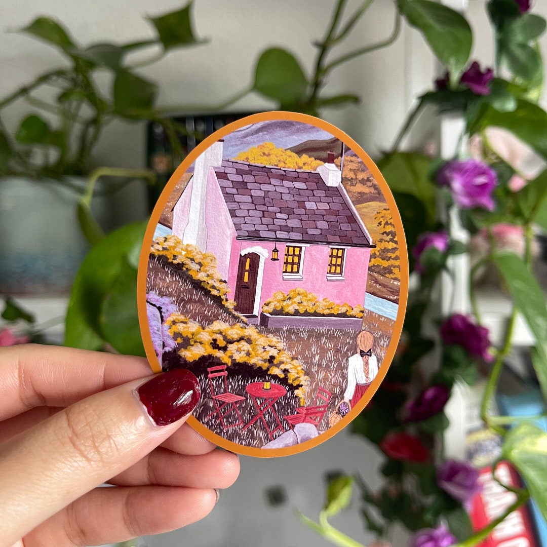 Sticker Cottagecore Living, Lovely Cottage Sticker, Spring Season ...