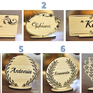 Personalized Wooden Place Names, Wedding Place Setting, Place Wood ...