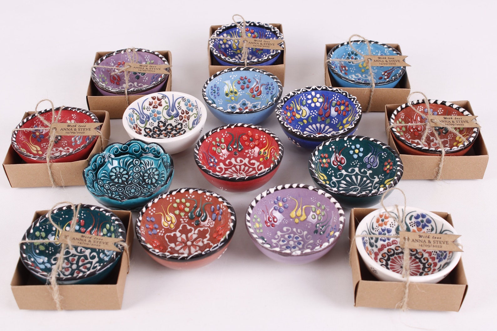 Bridal Shower Bowl Favors for Guests in Bulk, Rustic Wedding Favors ...