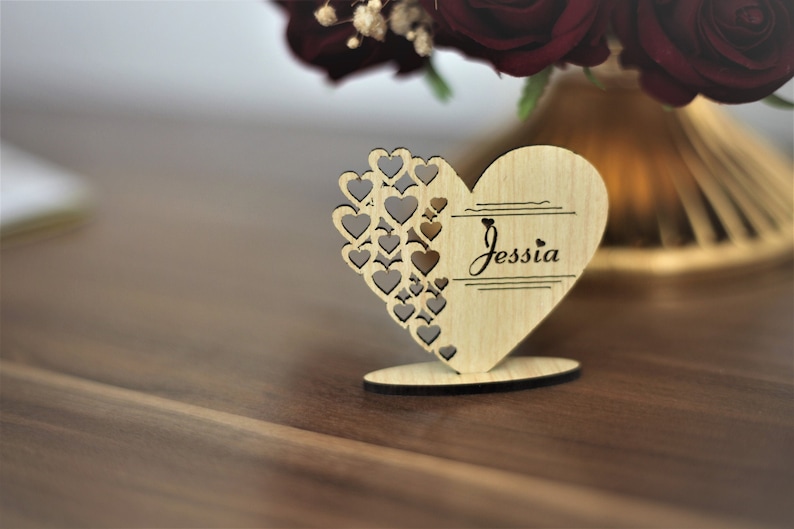 Personalized Wooden Place Names, Wedding Place Setting, Place Wood ...