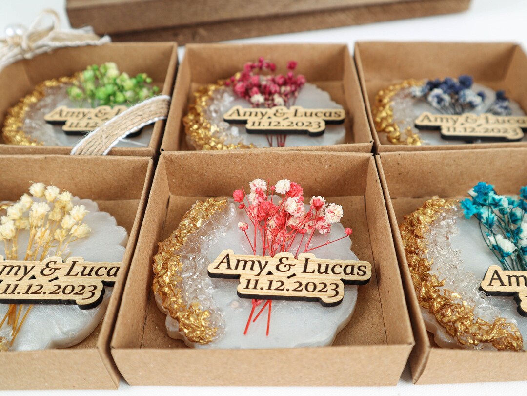Epoxy Resin Magnet Wedding Favors, Wedding Favors for Guests in Bulk ...