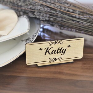 Personalized Wooden Place Names, Wedding Place Setting, Place Wood ...