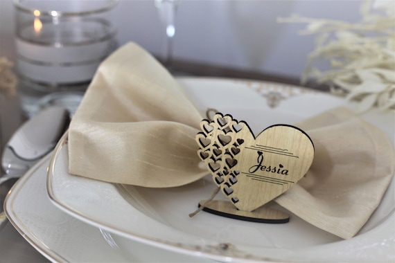 Personalized Wooden Place Names Wedding Place Setting Place - Etsy