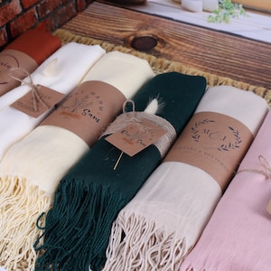 Ivory Pashmina Shawl, Ivory Personalized Shawl, Bridal Pashmina Scarf ...