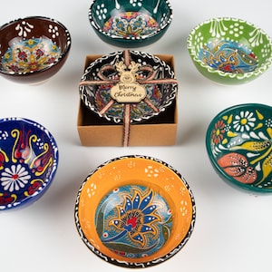 Personalized Christmas Gifts Turkish Cini Bowl, Bohemian Favors ...