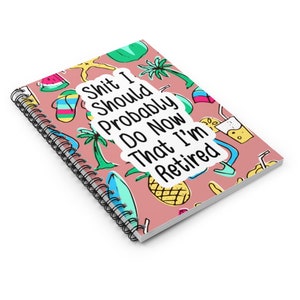 Funny Retirement Gift Beach Notebook, Retirement Gifts for Teacher ...
