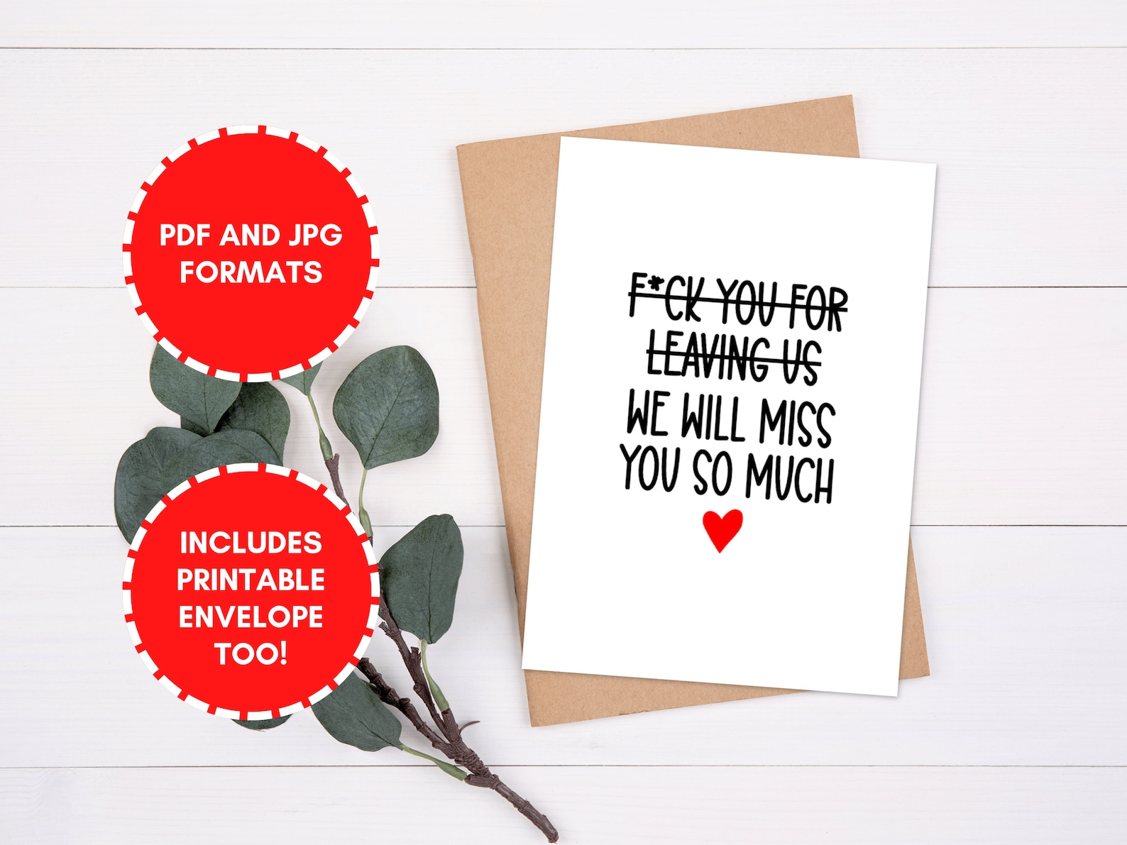 Coworker Leaving Card, Printable Card, Farewell Gift for Boss, New Job ...
