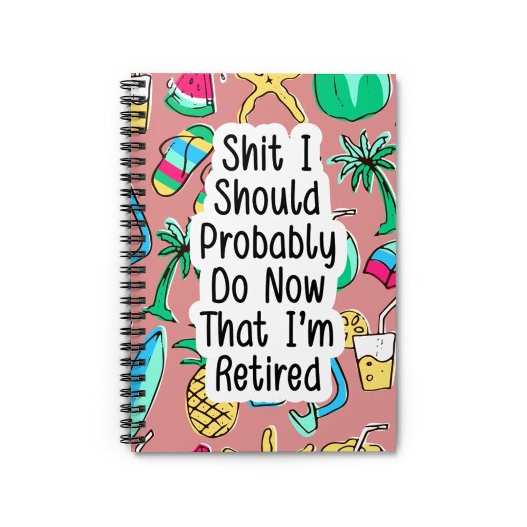 Funny Retirement Gift Beach Notebook, Retirement Gifts for Teacher ...