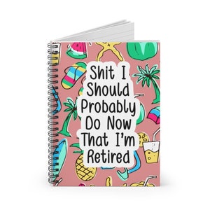 Funny Retirement Gift Beach Notebook, Retirement Gifts for Teacher ...