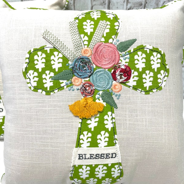 Cross Pillow - Etsy