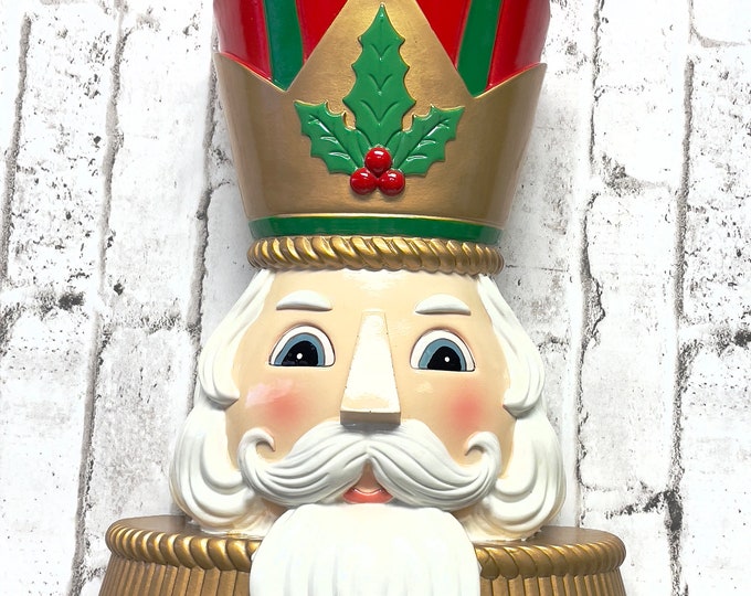 Nutcracker Head Wall Decor, 12 Inch Nutcracker Head Attachment, 4457606 ...