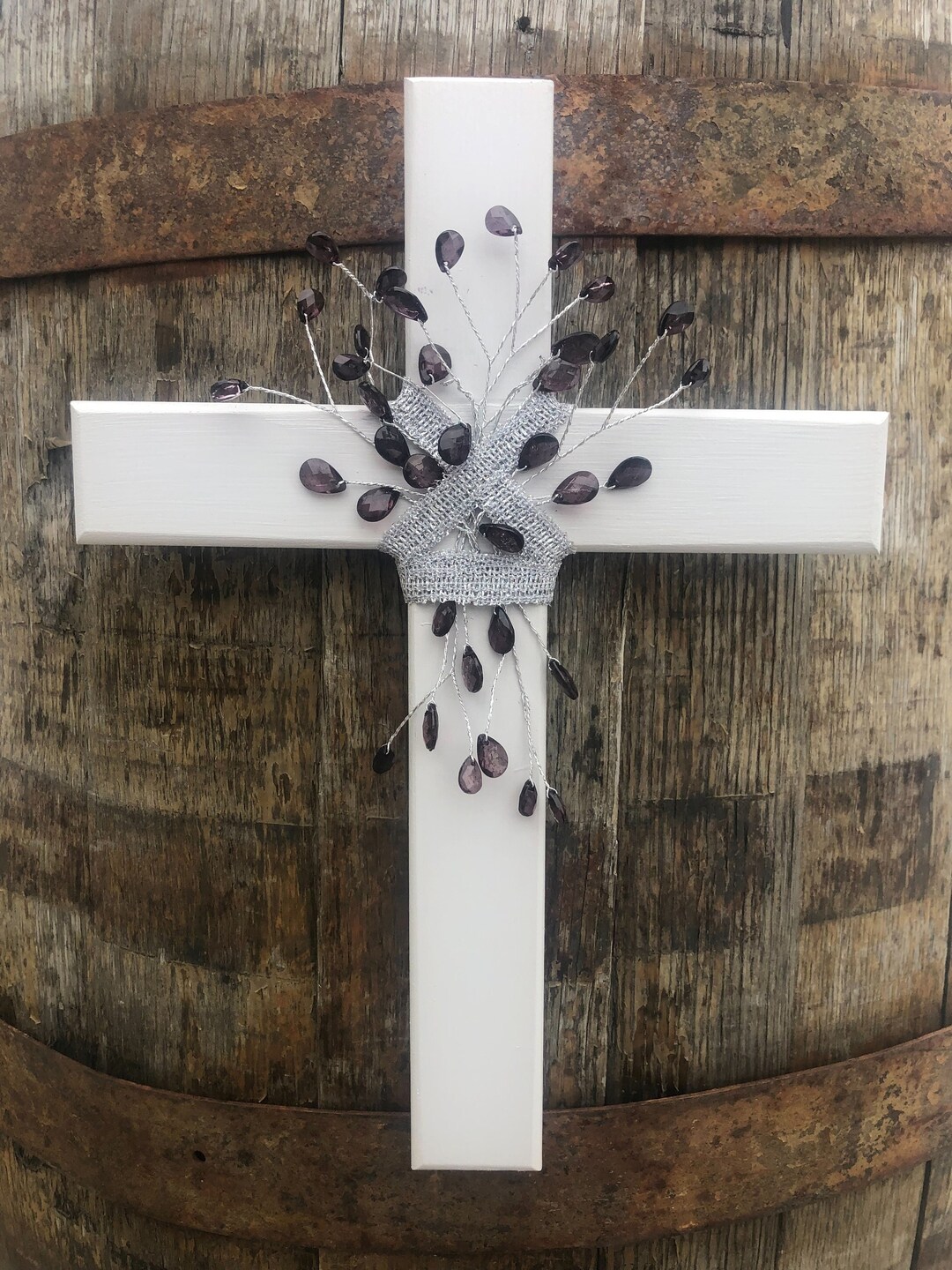 Tree of Life Crystal & Wire Easter Cross - Etsy