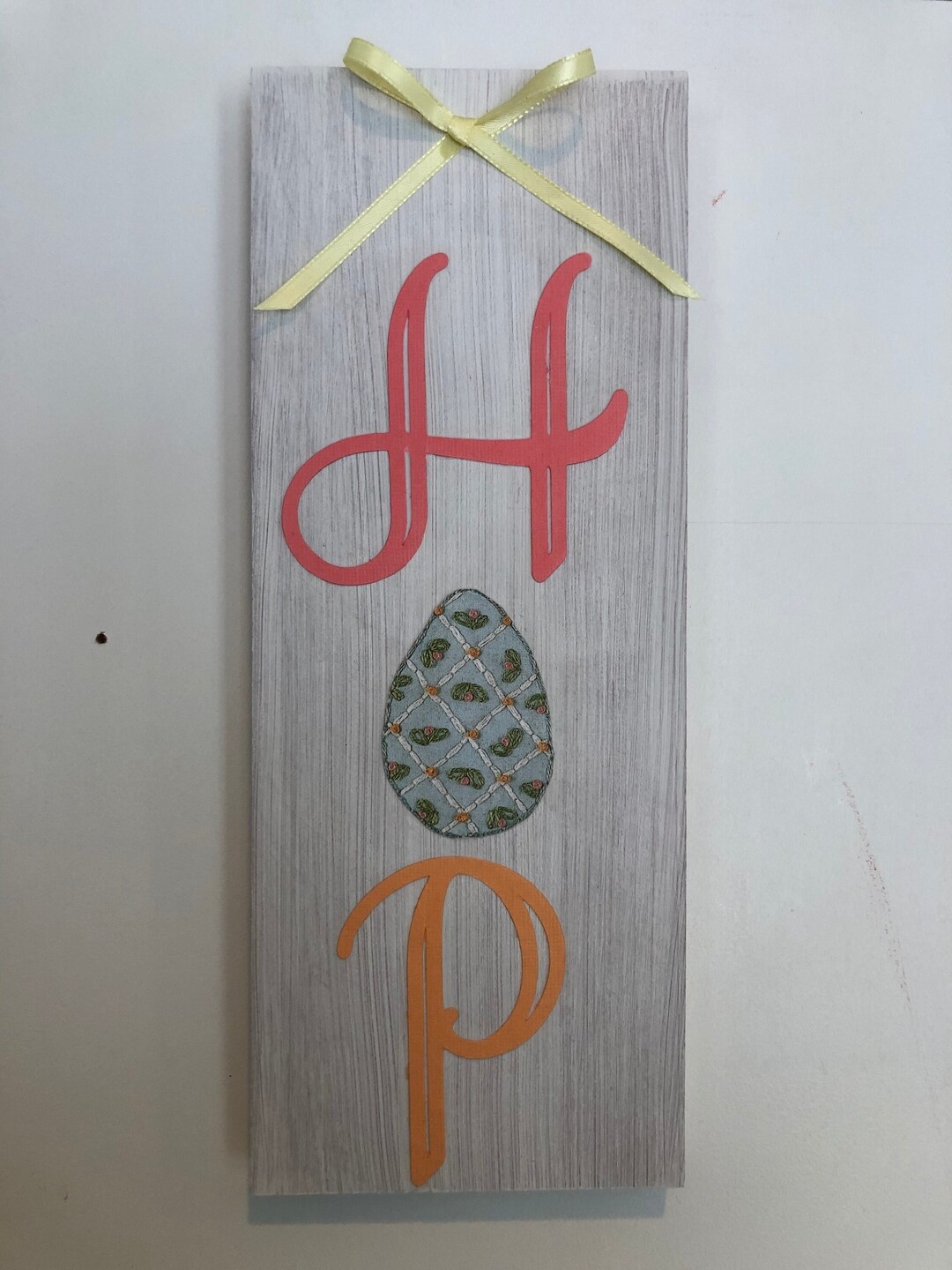 Wooden HOP Easter Sign - Etsy