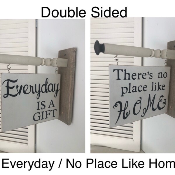 Double Sided Hanging Sign - Etsy