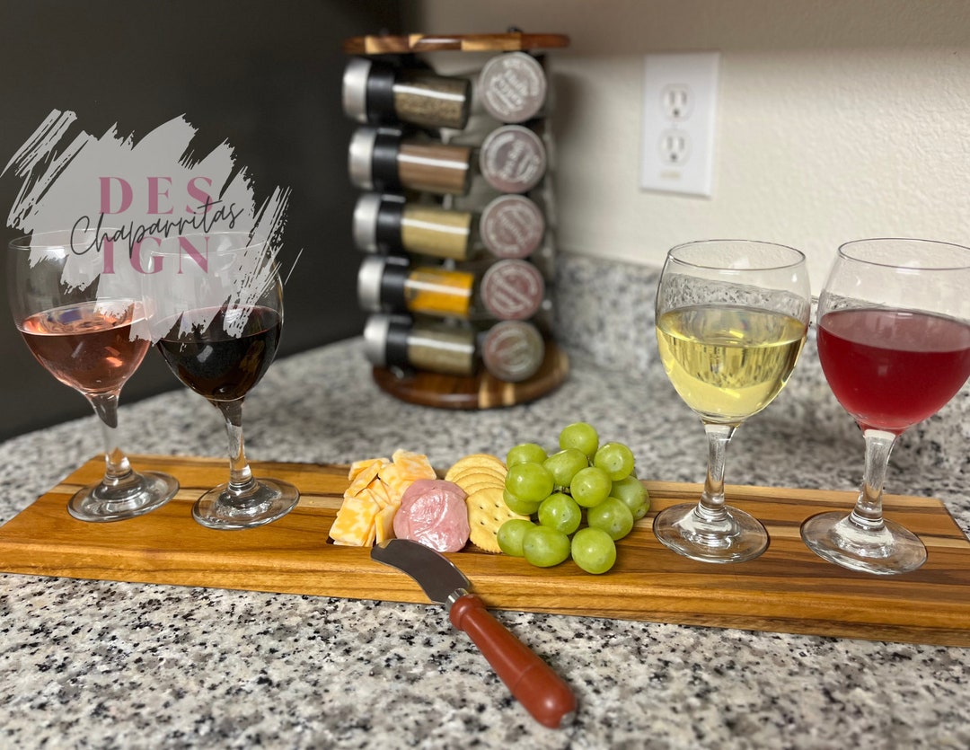Wine Flight, Wine and Cheese Flight, Drink Tray, Wine and Cheese ...