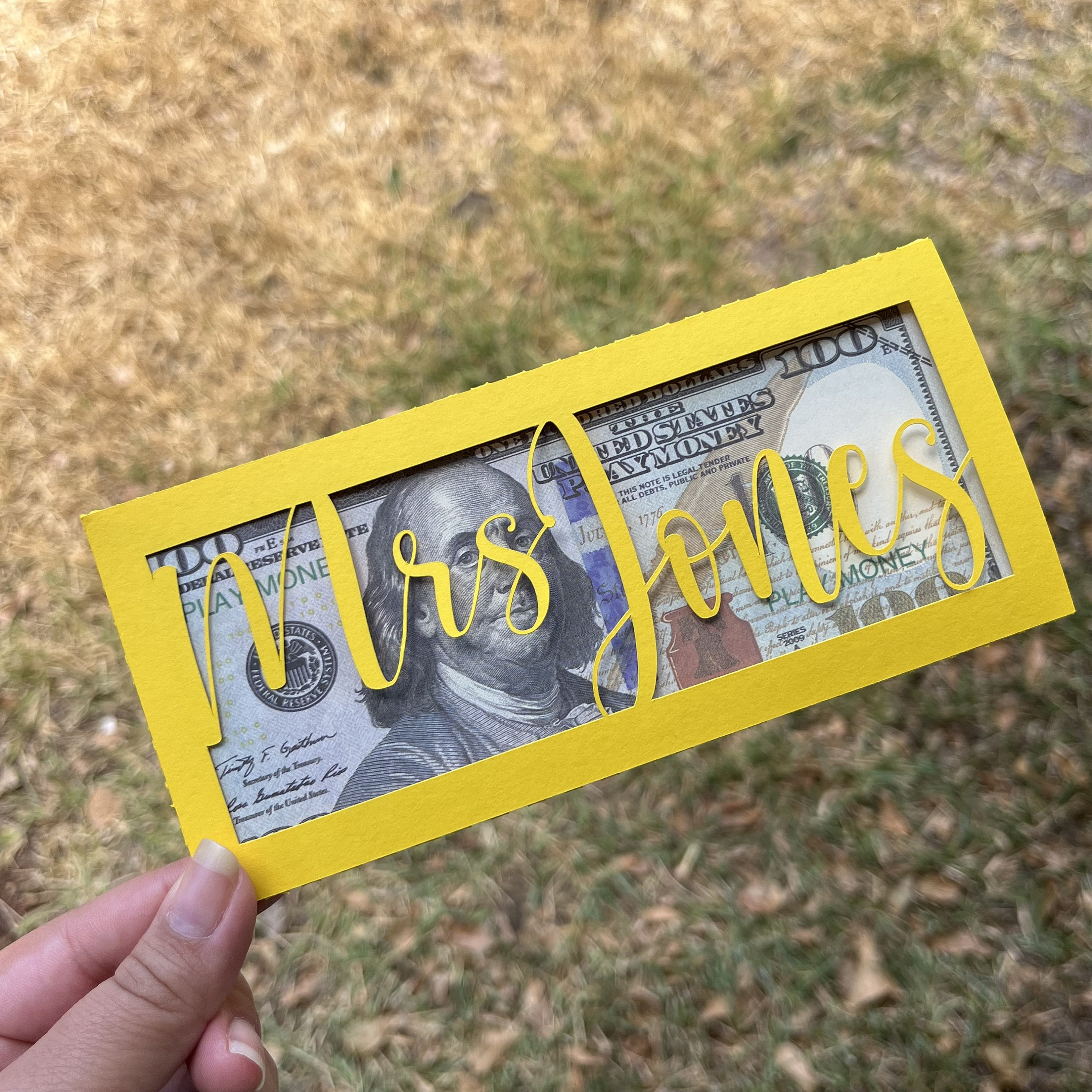 Personalized Money Envelope / Cash/check Holder / Money Sleeve ...