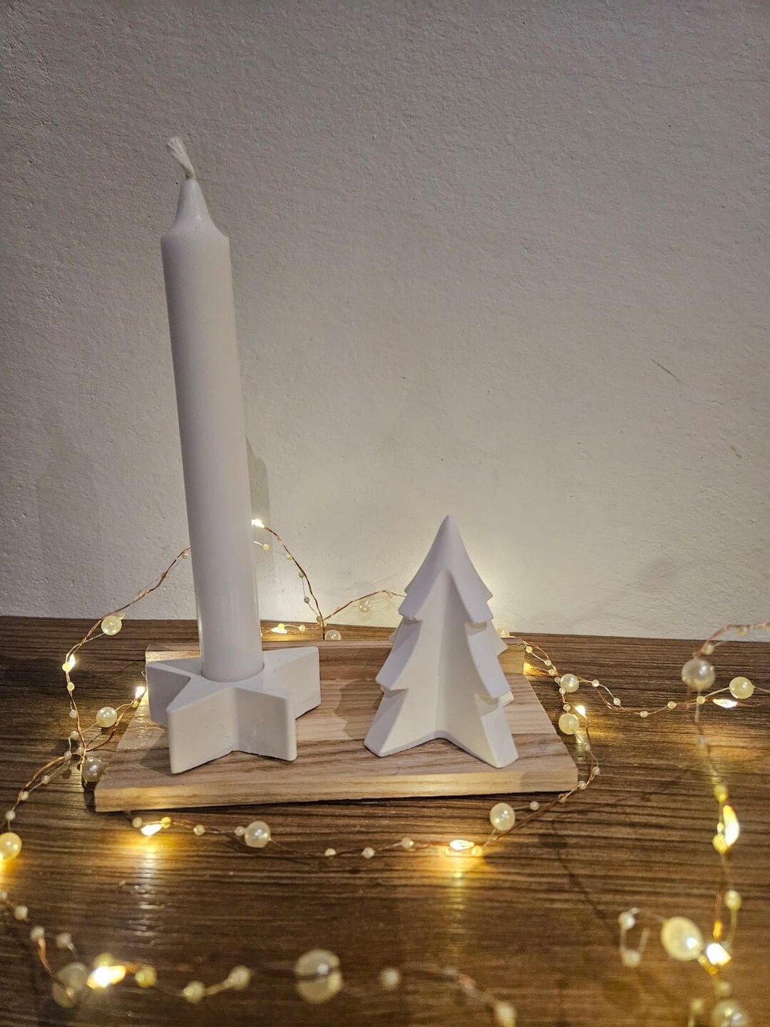 Set of Candle Holders and Houses Made of Raysin / Decoration / Gift ...