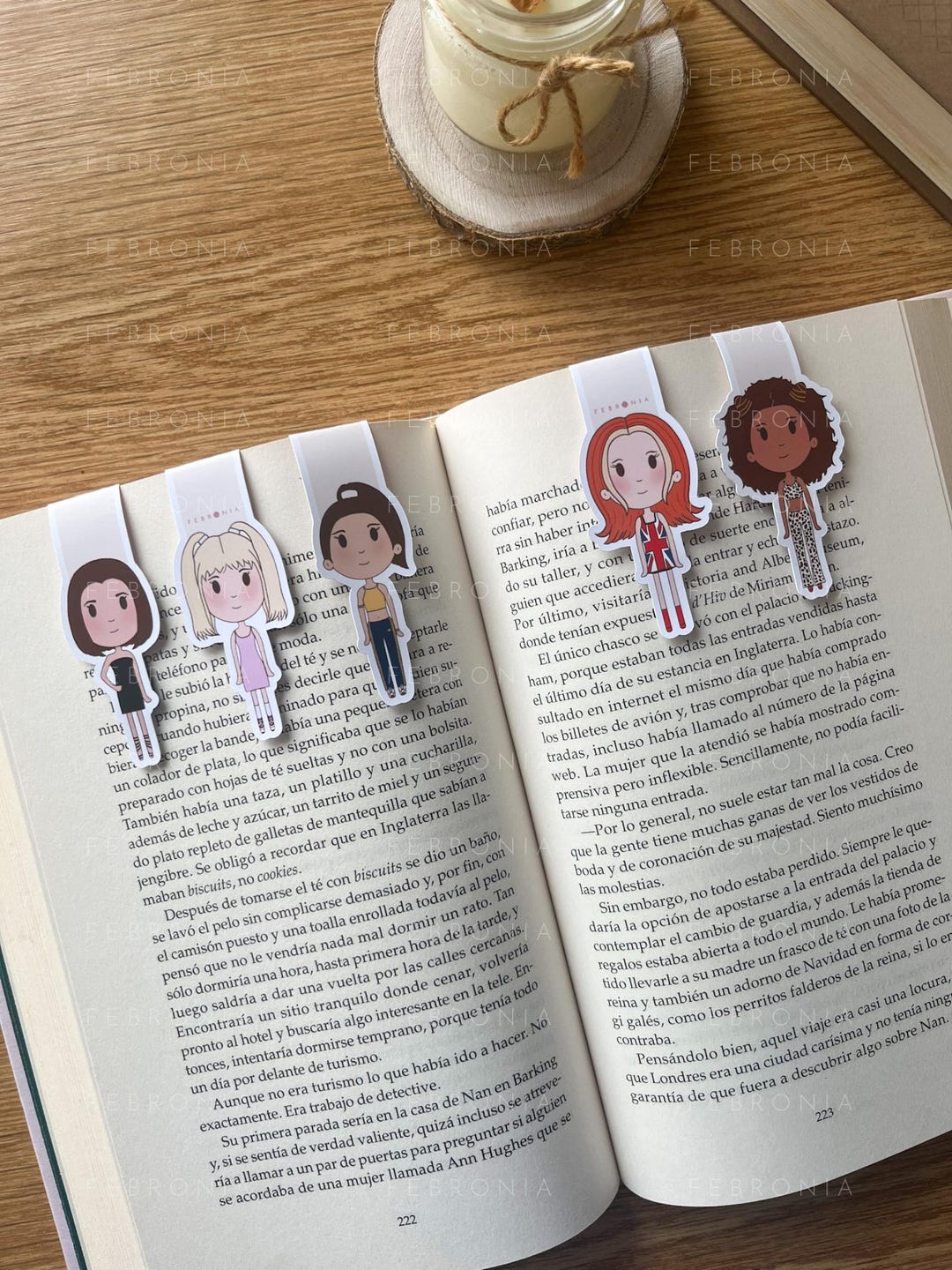 Spice Girls Magnetic Bookmark | Emma, Geri, Mel C, Mel B, Victoria ...