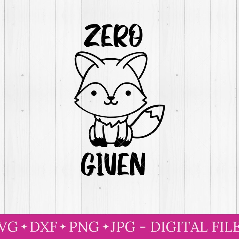 Zero Fox Given - Etsy