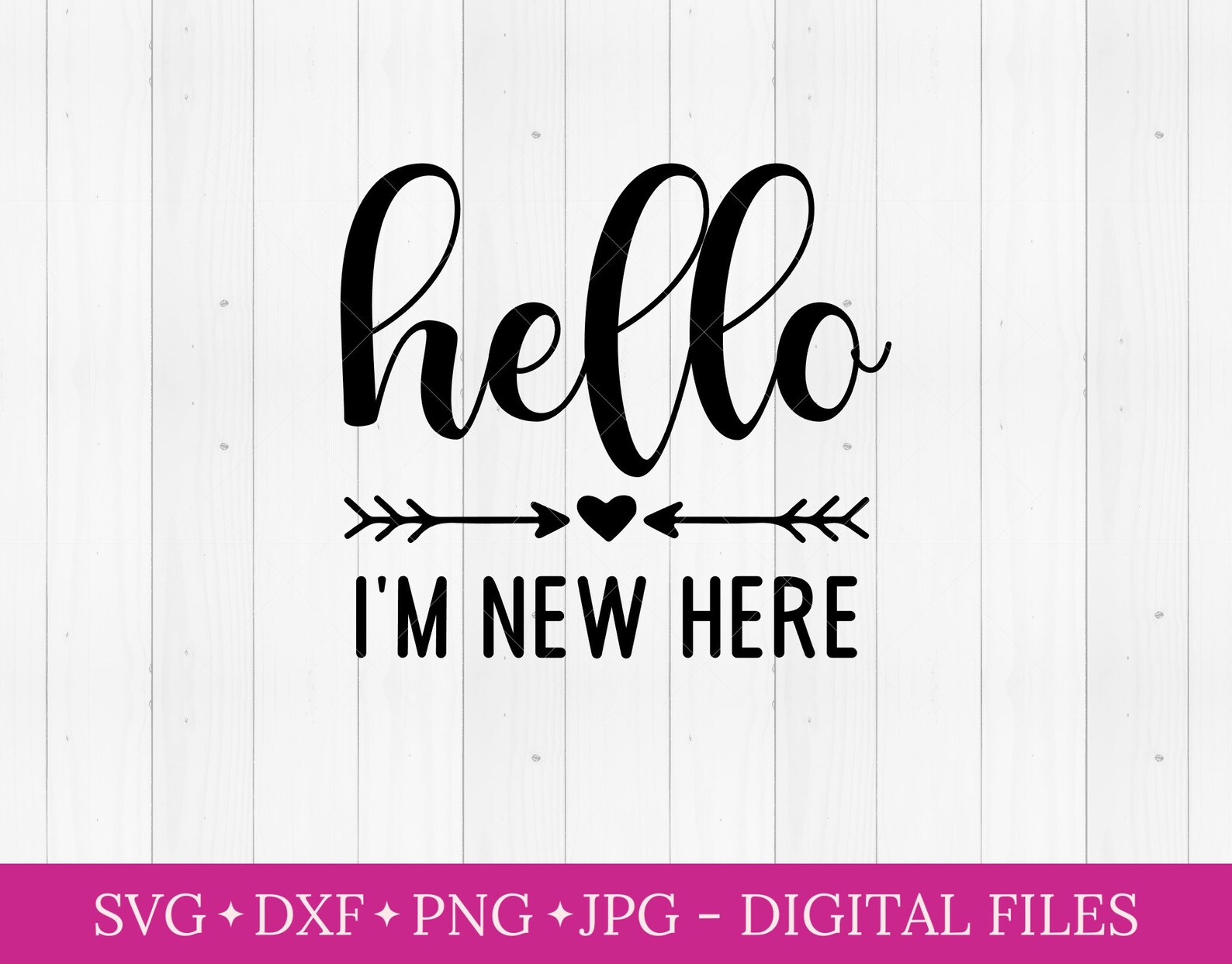 Hello I'm New Here Svg Svg for Cricut Welcome Baby Svg - Etsy