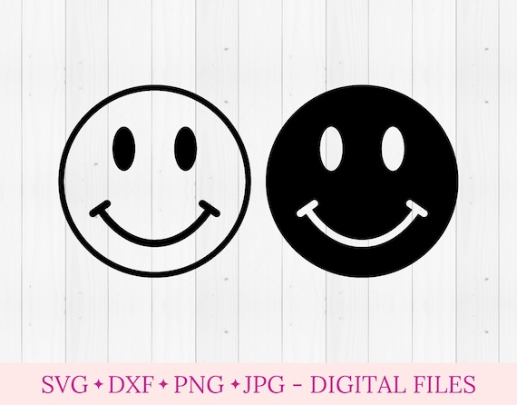 Retro Smiley Face Svg Svg File for Cricut Groovy Love Svg | Etsy UK