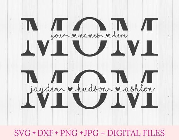 MOM Svg for Cricut Silhouette Cut File Svg Cutting File - Etsy
