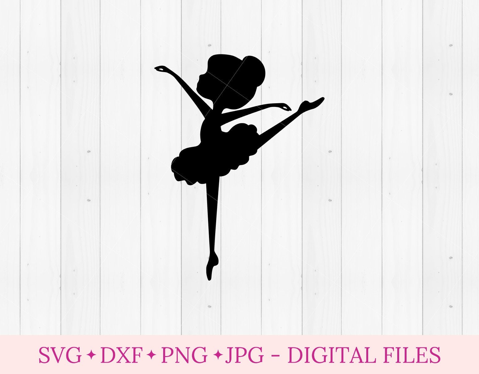 Ballerina Svg Little Girl Silhouette Svg Ballet Dancer - Etsy UK