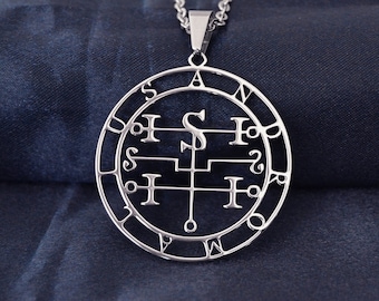 Sigil of Moloch Owl Necklace Occult Demon Astronomy Solomon Goetic Goth ...