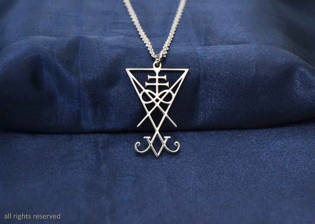 Pendant and Sigil of Lucifer With Leviathan Cross Symbol Fusion ...