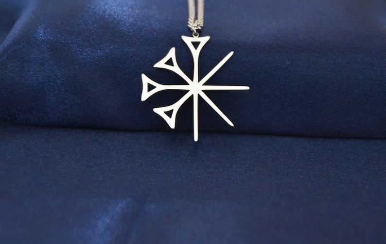 Cuneiform Sumerian Dingir (ancient Symbol) With a Bright Satin Finish ...