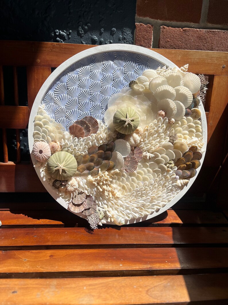 Seashell Mosaic Wall Art - Etsy