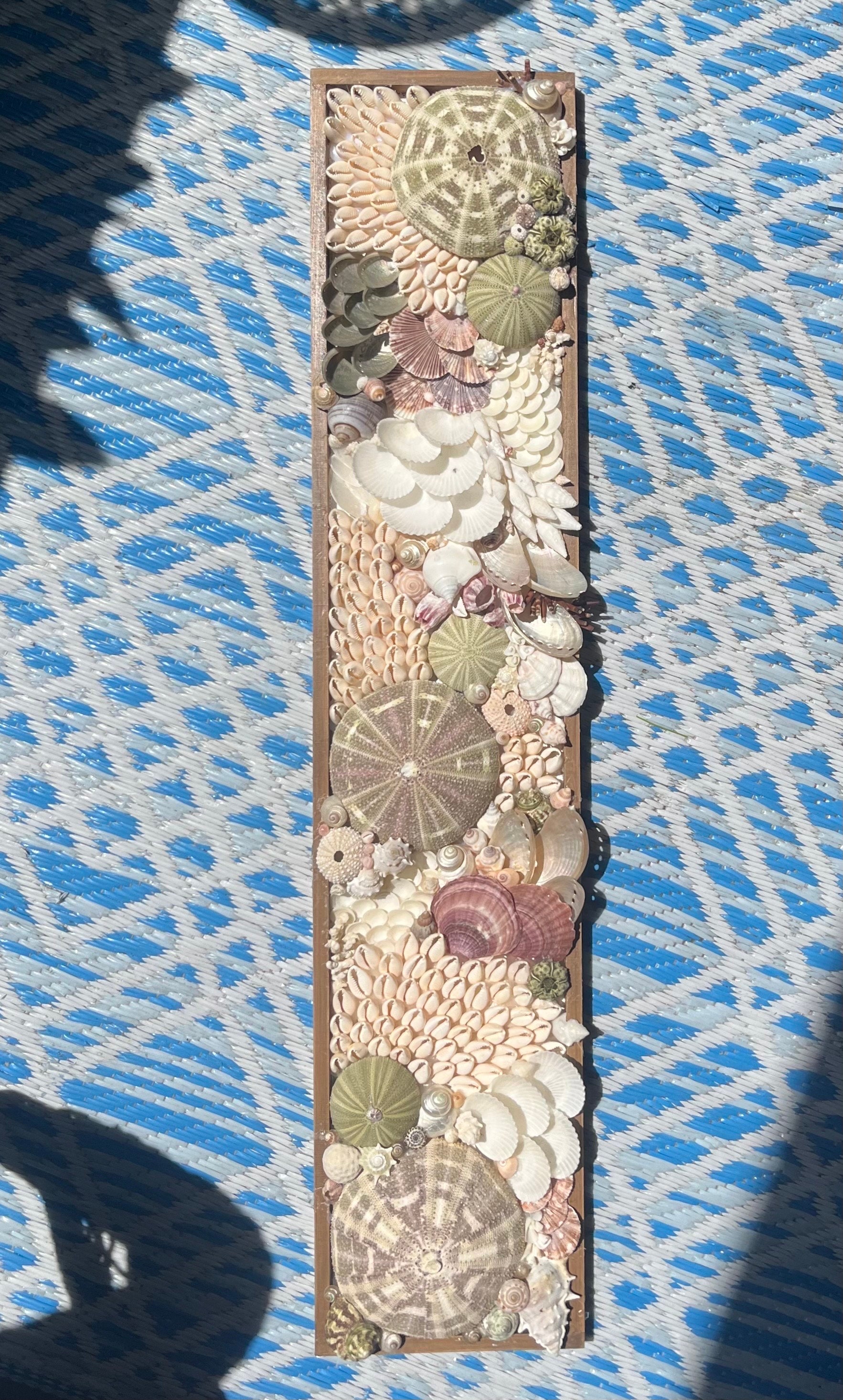 Seashell Mosaic Wall Art Sea Shell Beach Decor - Etsy