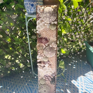 Seashell Mosaic Wall Art Sea Shell Beach Decor - Etsy